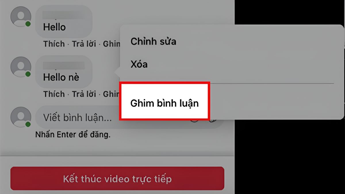 Cách ghim bình luận trên Facebook đơn giản và nhanh chóng
